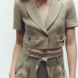 Zara | Shorts | Zara 0 Linen Outfit | Poshmark